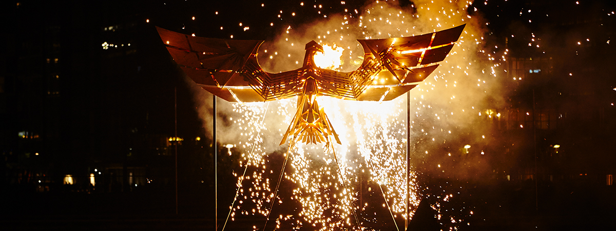 Docklands Firelight Festival - NewQuay Docklands